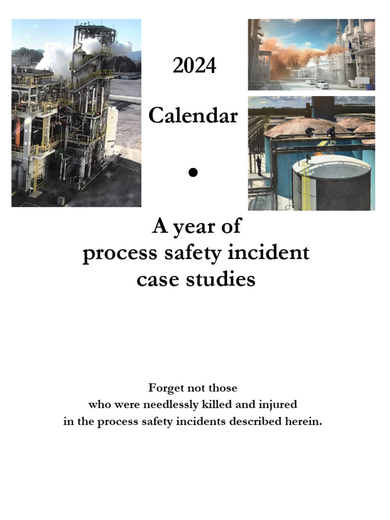 2024 Calendar of Process Safety Incident Case Studies | PDF | Petroleum ...