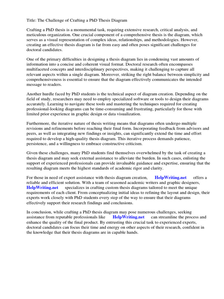 Phd Thesis Diagram | PDF | Thesis | Doctor Of Philosophy