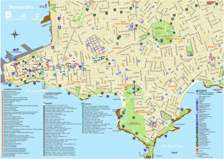 Mapa de Montevideo y sus Barrios | PDF