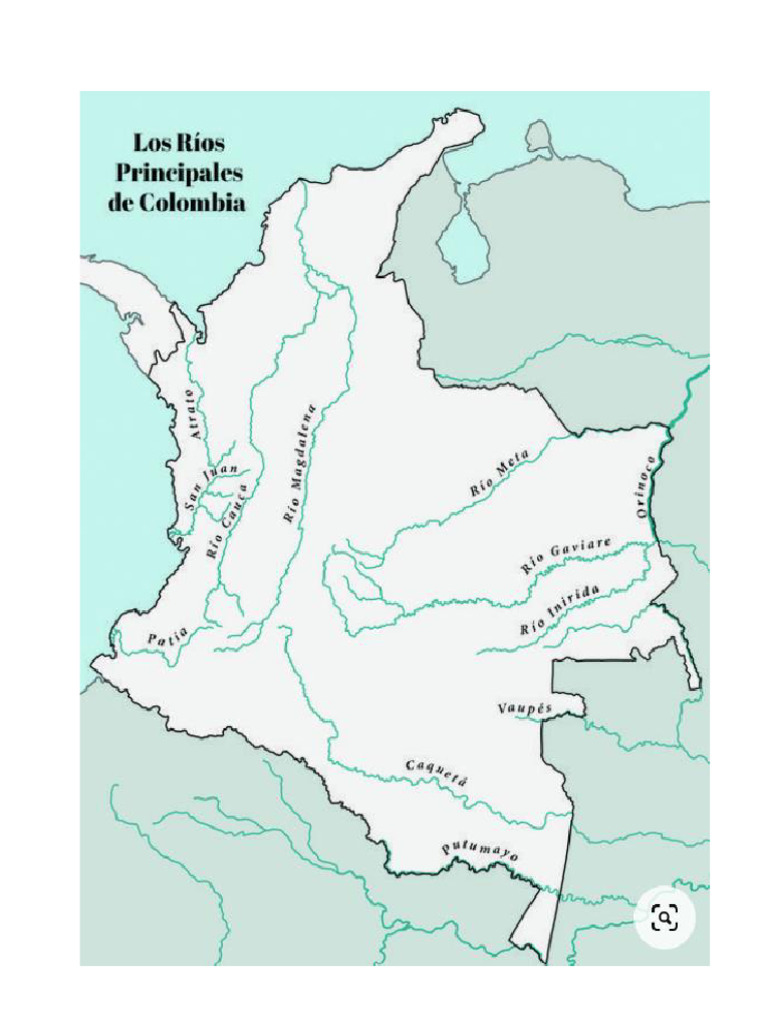 mapa hidrogafico de Colombia | PDF
