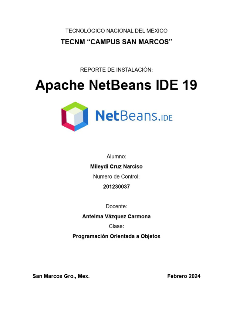 Instalación de Apache NetBeans IDE 19 | PDF | Entorno de desarrollo integrado | Aplicaciones y ...