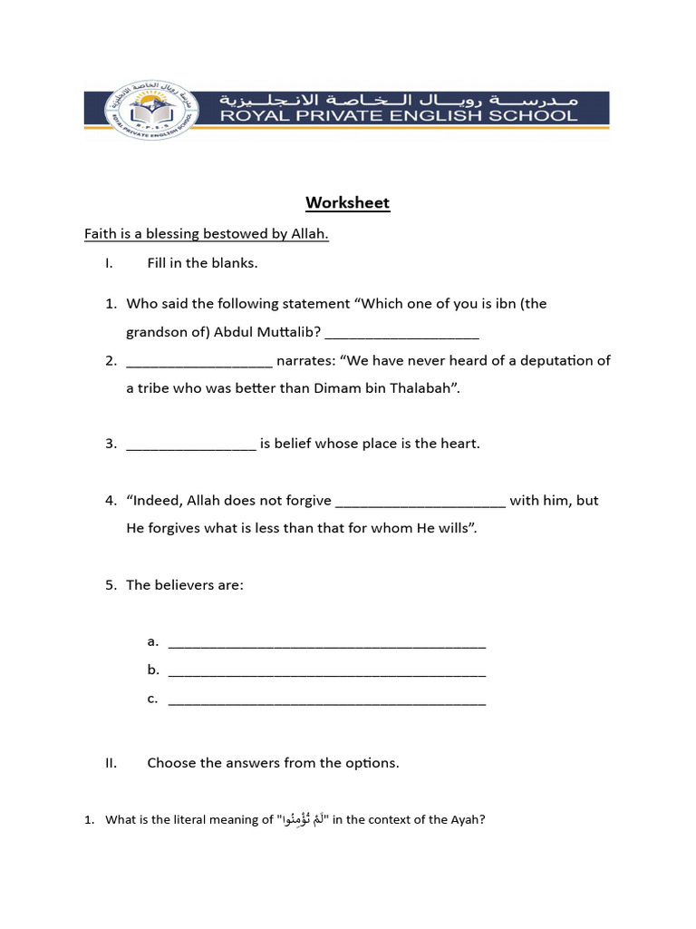 Faith_is_blessing_bestowed_by_Allah | PDF | Islamic Belief And Doctrine ...