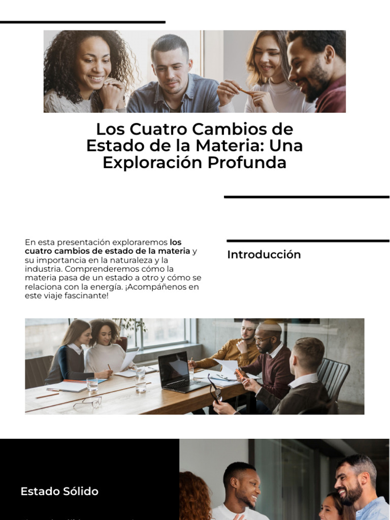 Cambios de Estado de la Materia | PDF | Química Física | Física ...