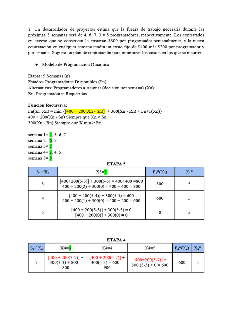 Copia de Programacion Dinamica | PDF | Programación dinámica | Ingeniería Copia de Programacion Dinamica | PDF | Programación dinámica | Ingeniería