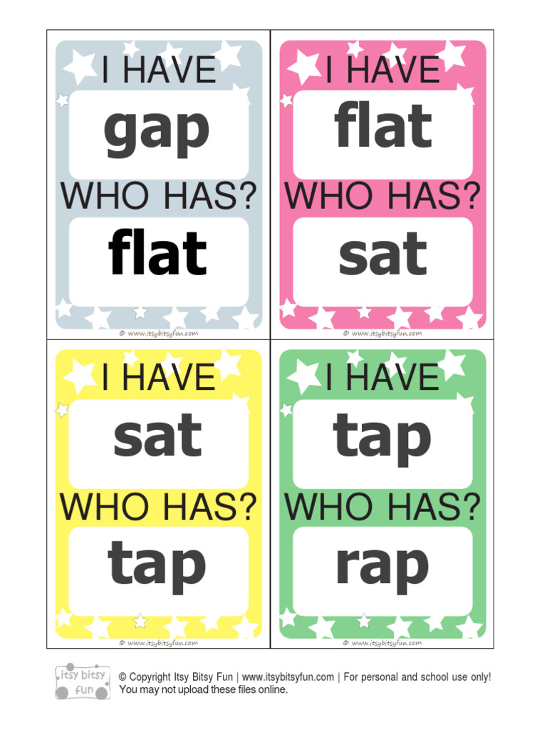 Pre Primer Sight Words I Have Who Has 814 | PDF | Copyright Law ...