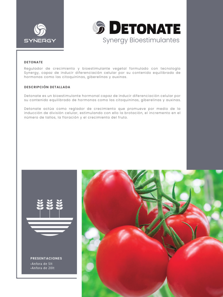 Bioestimulante Detonate con Citoquininas | PDF
