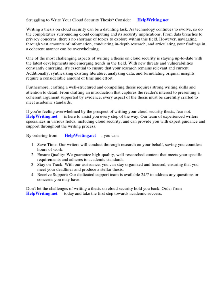 Cloud Security Thesis Topics | PDF | Cloud Computing | Computer Security