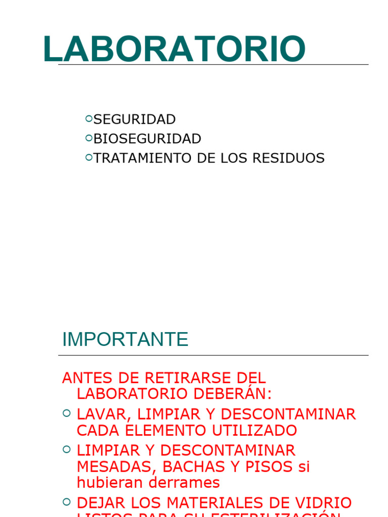 Normas de Seguridad Lab | PDF | Laboratorios | Residuos