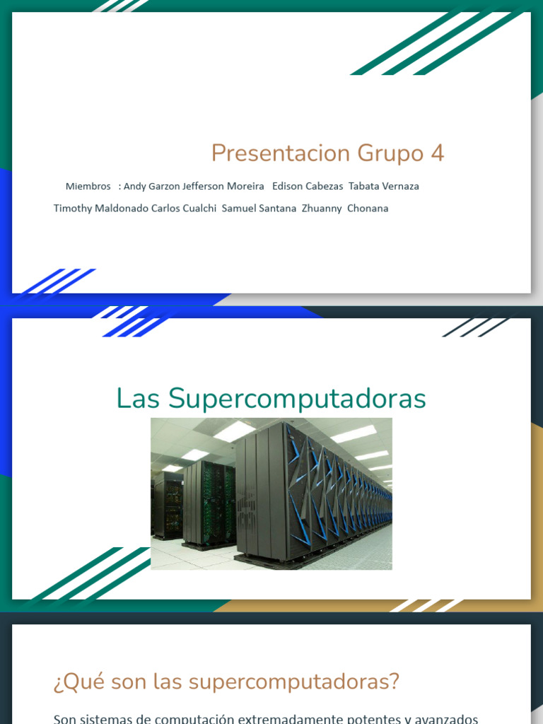 Características de las Supercomputadoras | PDF | Supercomputadora ...