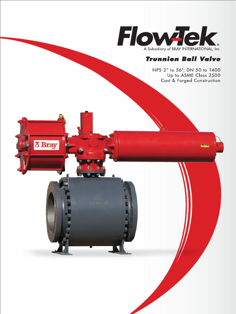 Catálogo válvula esférica tipo trunnion Flowtek (1) | PDF