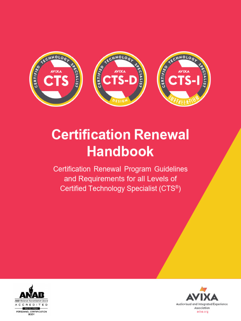 Renewal Handbook 2023 | PDF | Professional Certification | Certification