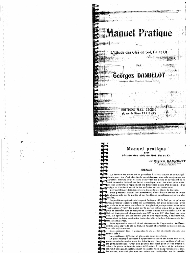 Dandelot - Manuel Pratique | PDF