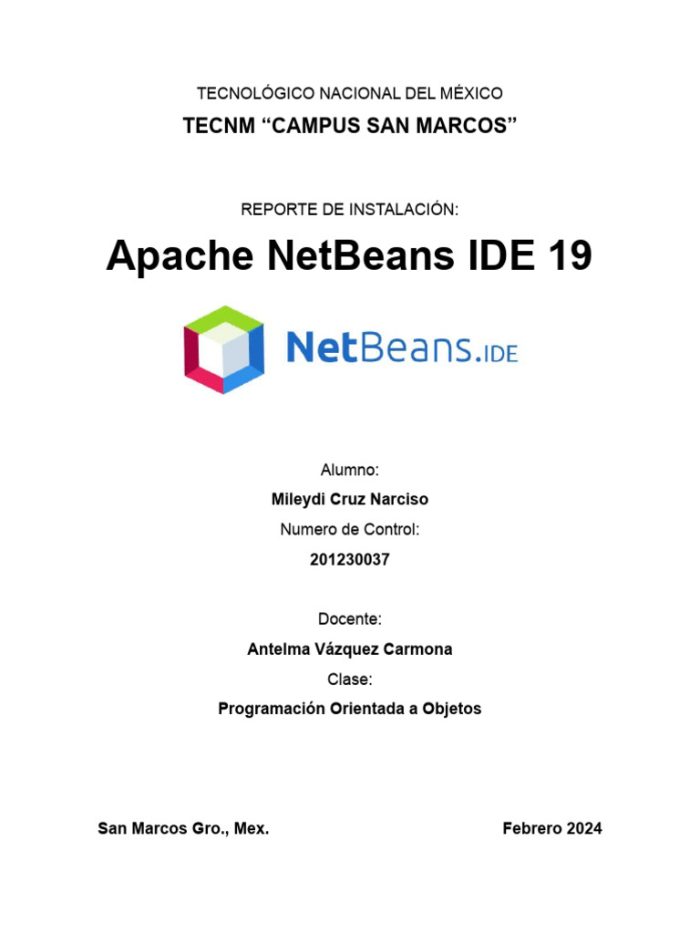 Instalación de NetBeans IDE 19 y JDK | PDF | Entorno de desarrollo integrado | Aplicaciones y ...