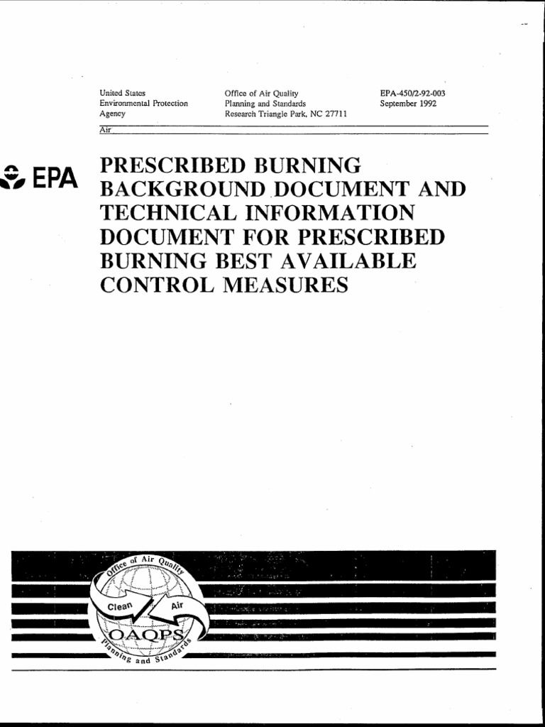 EPA Best Available Control For Burning | PDF