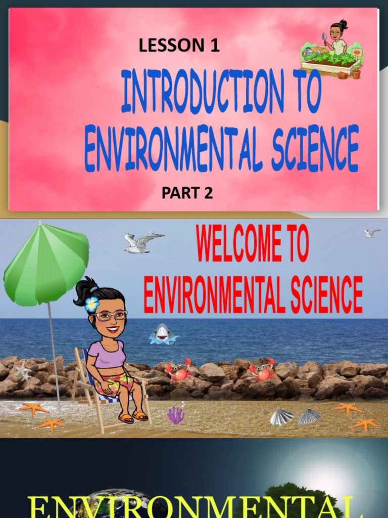 LESSON 1 - Part 2 - ENVIRONMENTAL SCIENCE | PDF | Environmental Ethics ...