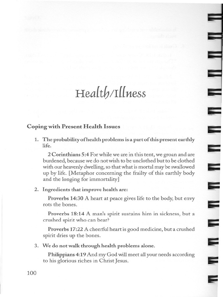 Health Illness | PDF | Jesus | Religious Belief And Doctrine