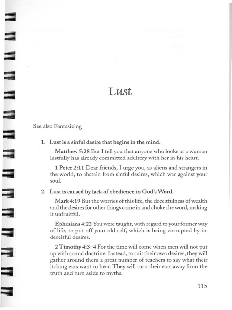 Lust | PDF | Lust | Theology