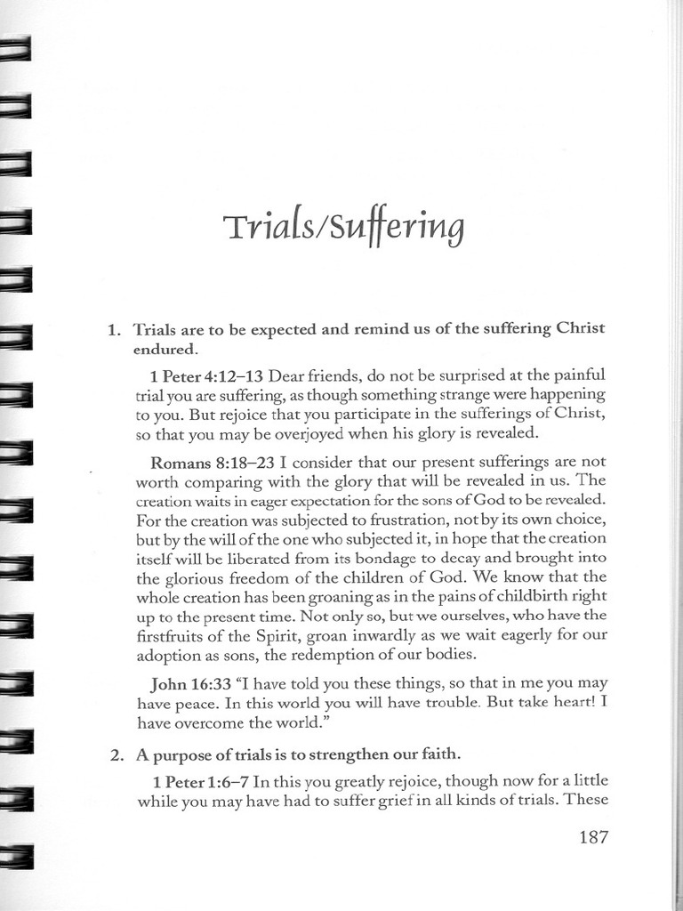 Trials Suffering | PDF | Glory (Religion) | Jesus
