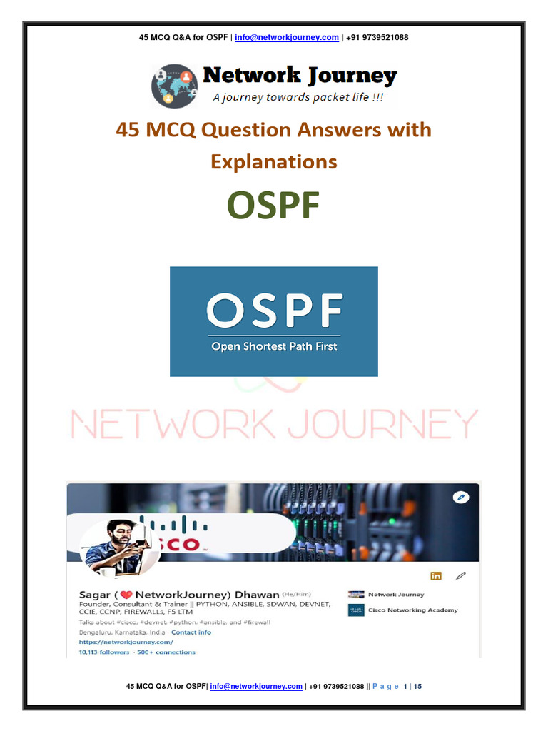 OSPF | PDF | Computer Architecture | Data Transmission