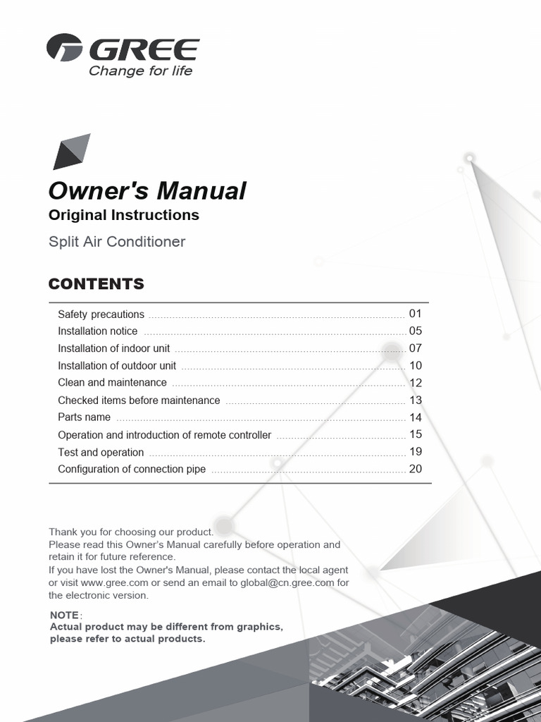 GREE Plus Manual | Download Free PDF | Electrical Connector | Pipe ...