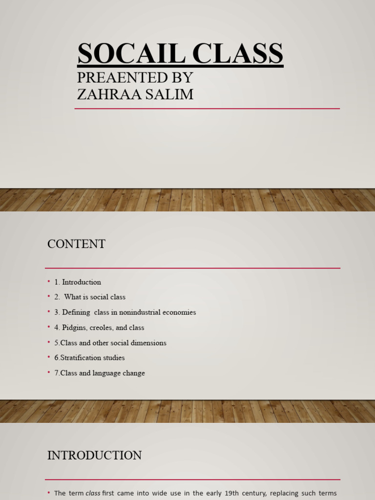 Socail Class Pree | PDF | Social Stratification | Max Weber