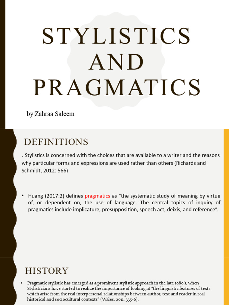 Understanding Pragmatic Stylistics | PDF | Linguistics | Metaphor