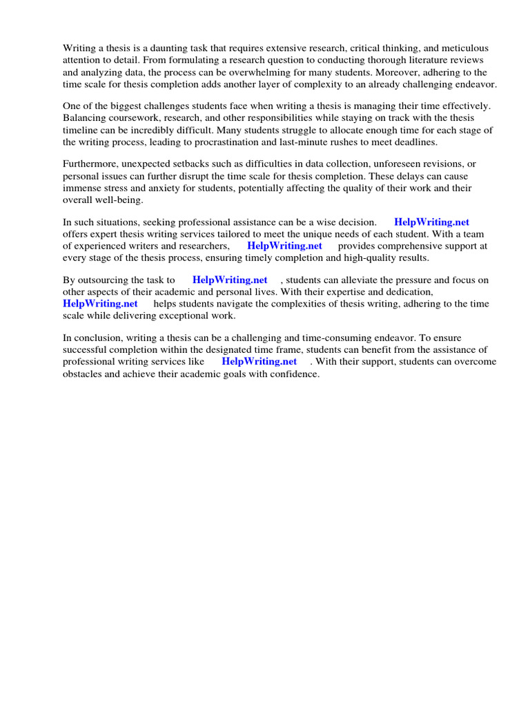 Time Scale For Thesis | Download Free PDF | Thesis | Nursing