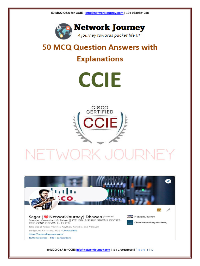 CCIE | PDF | Computer Network | Ip Address