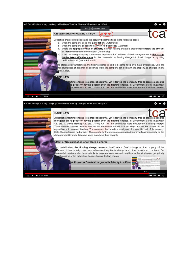 KINDS OF CHARGES - Debenture | PDF | Loans | Debt