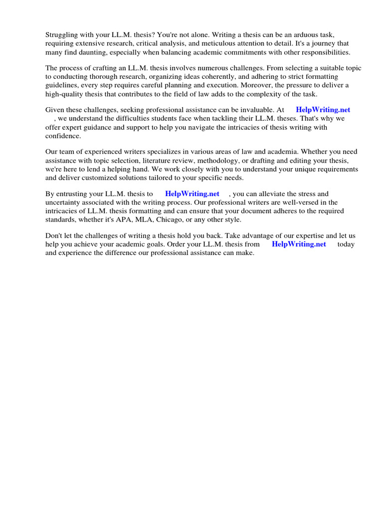 LLM Thesis Format | PDF | European Union | Thesis