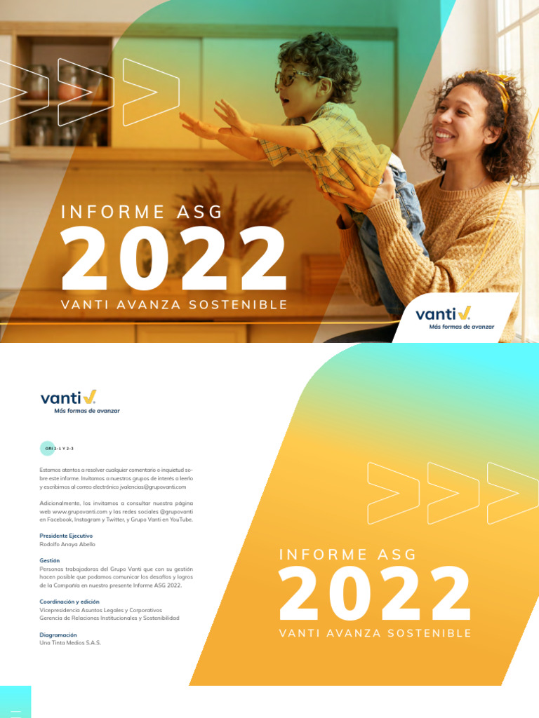 Informe ASG Grupo Vanti 2022 | PDF | Sustentabilidad | Desarrollo sostenible