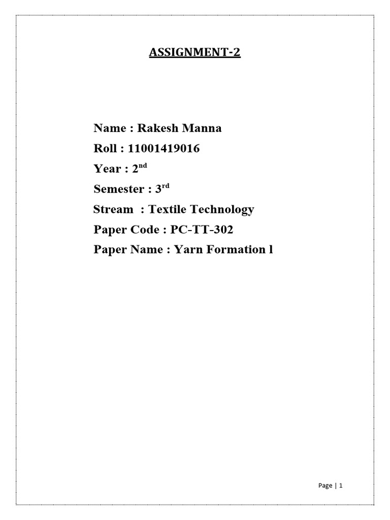 Show Flow Diagram of Blowroom ASSIGNMENT II | PDF | Spinning (Textiles ...