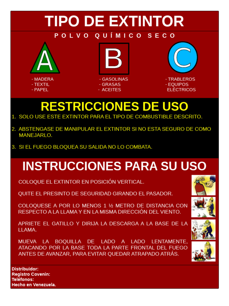 Rotulación de Extintores | PDF