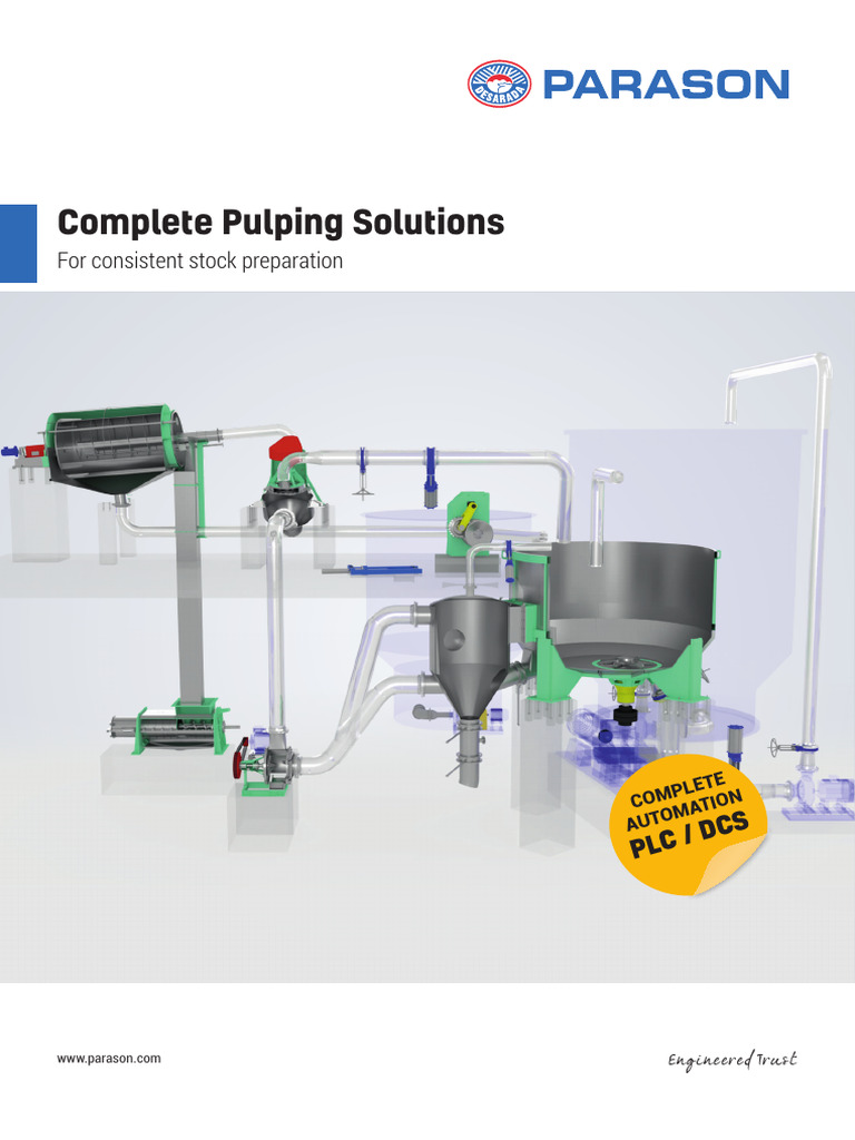 01 Complete Pulping Solutions | PDF | Pulp (Paper) | Pump