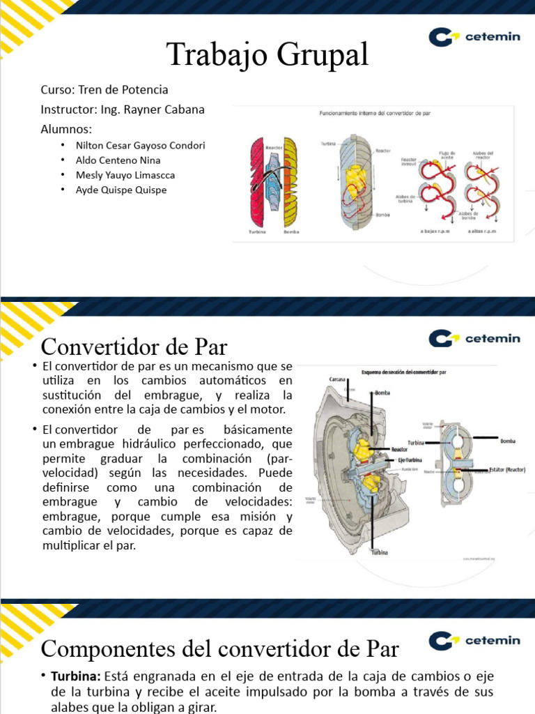 Componentes del Convertidor de Par | PDF