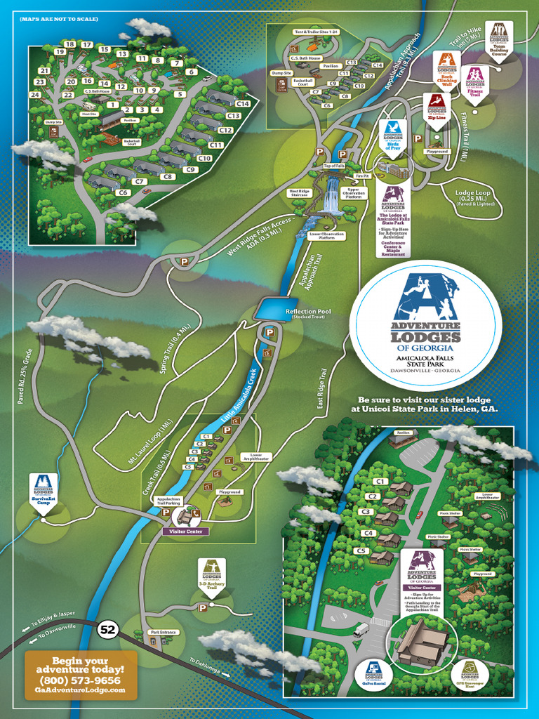 Amicalola Falls Adventure Lodge Ga State Park Park Map 6511882f52dc6 | PDF