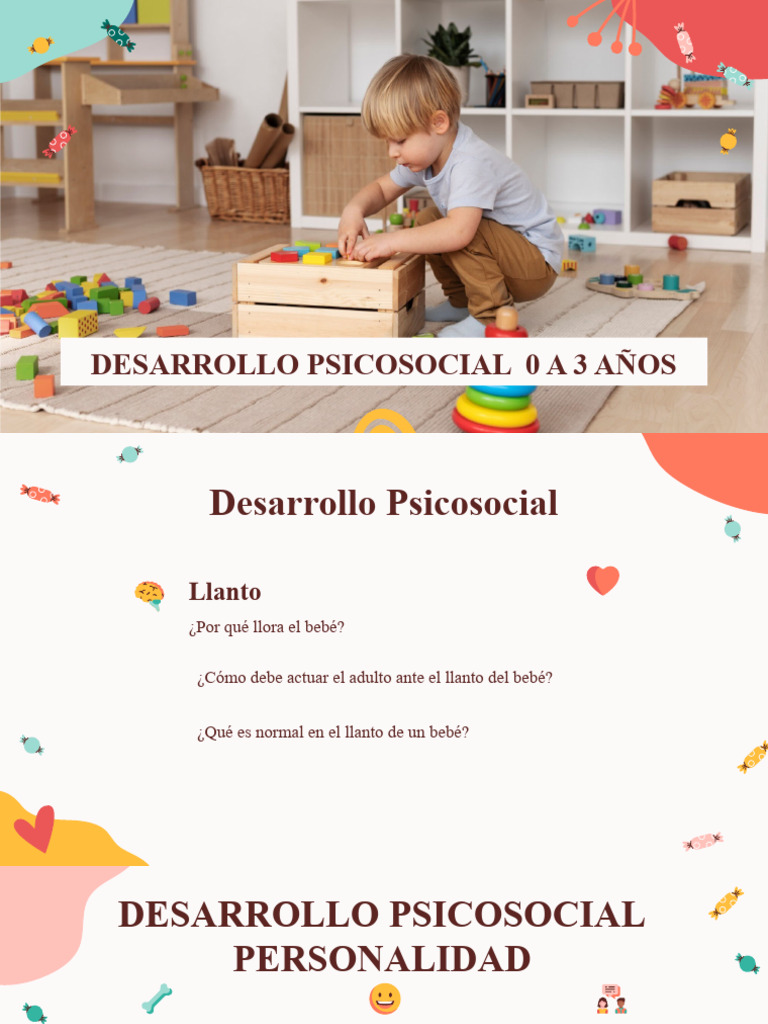 Desarrollo Psicosocial Infantil 0-3 Años | PDF | Teoría de apego | Las ...