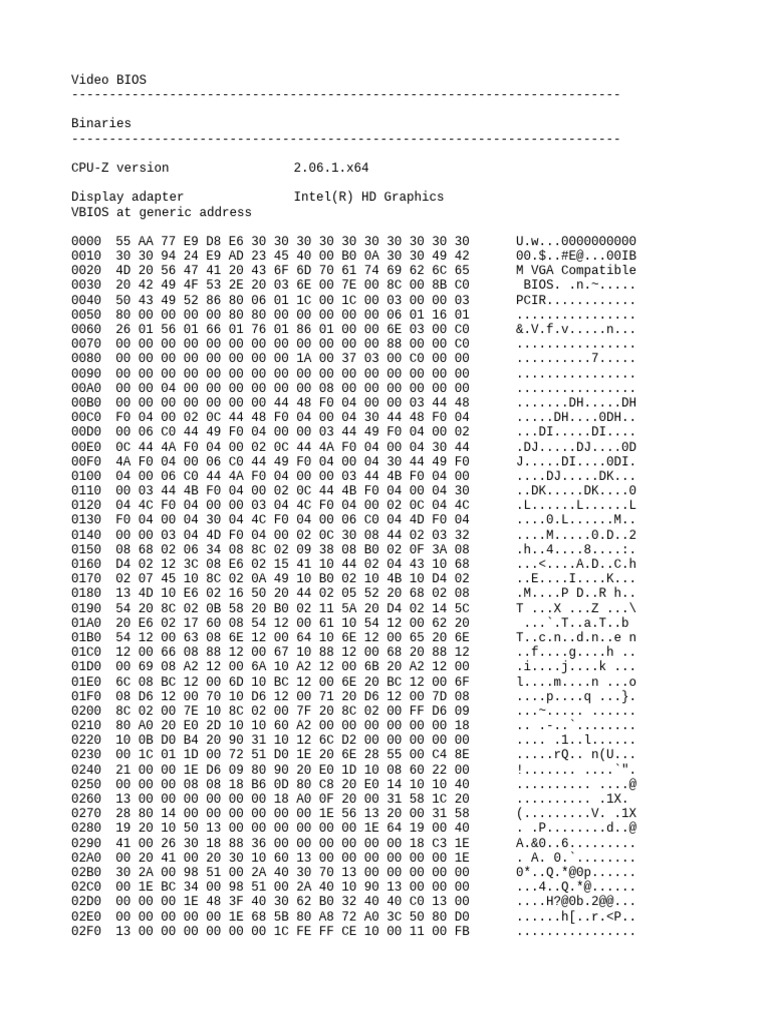 Vbios | PDF | Microcomputers | Personal Computing