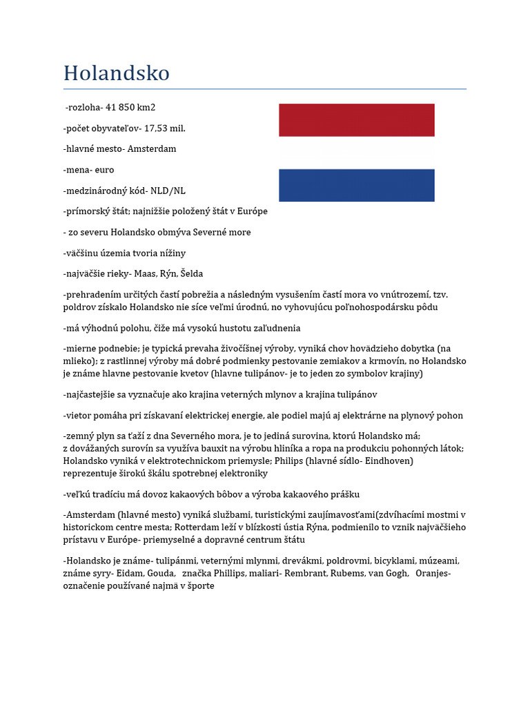 Holandsko | PDF