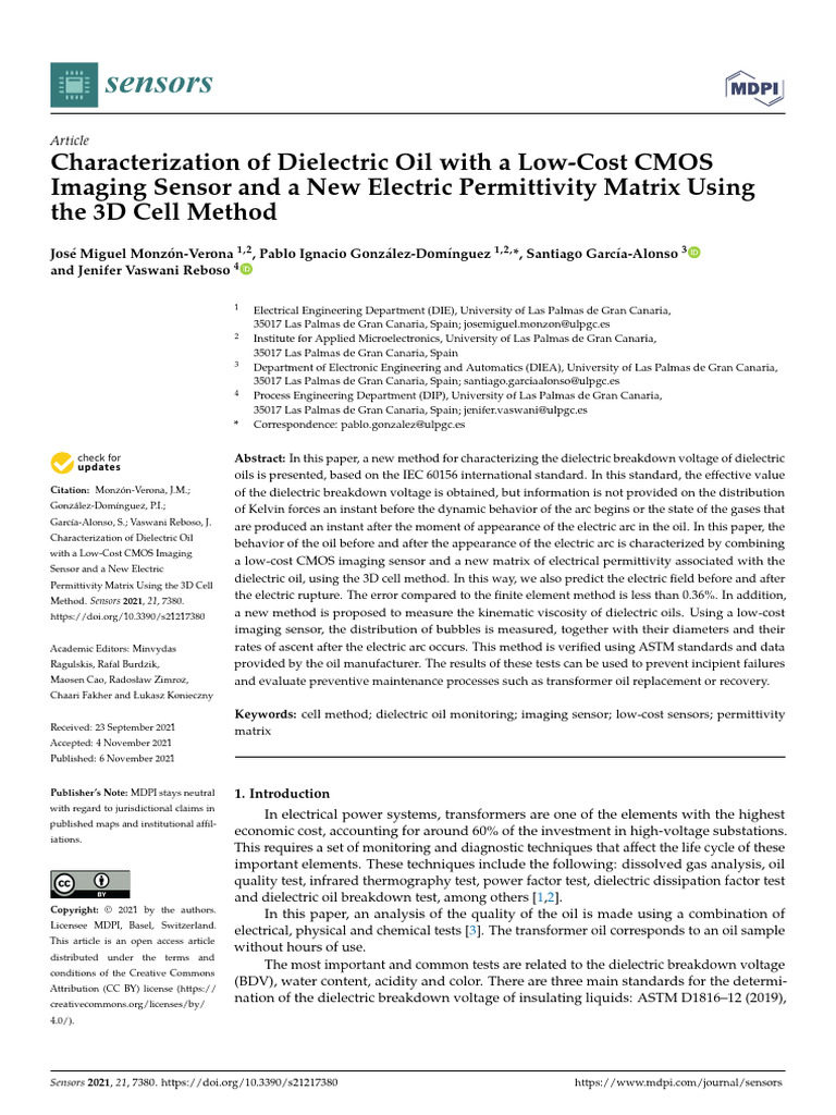 Characterization Dielectric Oil | PDF | Electrical Breakdown | Dielectric