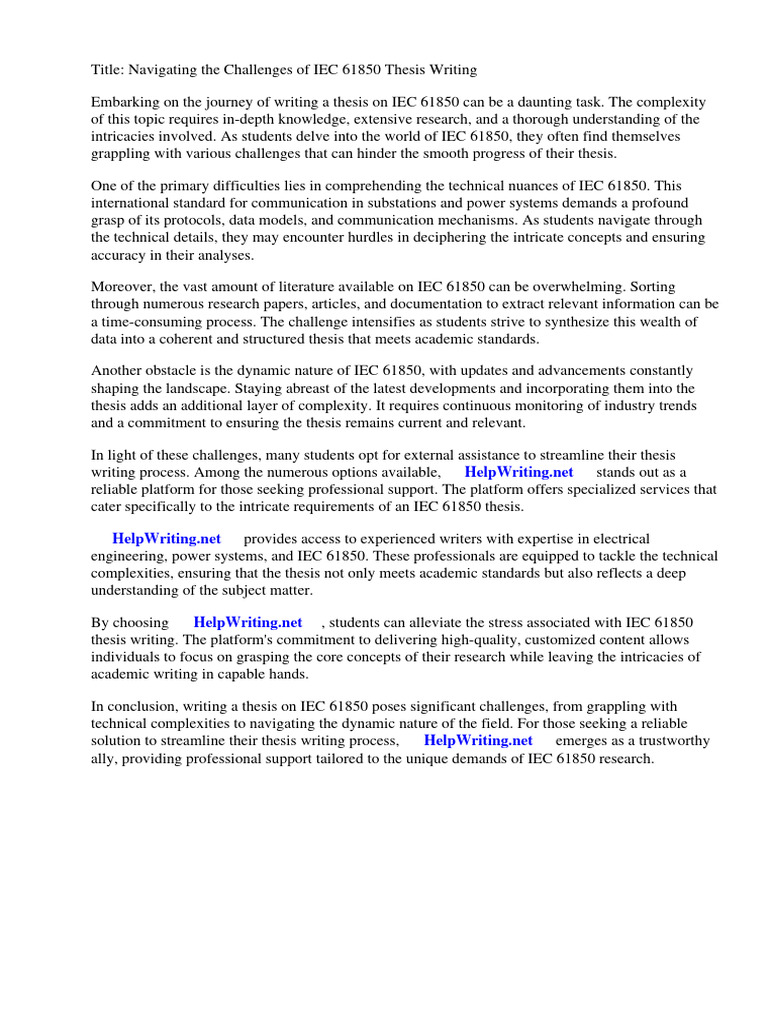 Iec 61850 Thesis | PDF | Programmable Logic Controller | Computer Network