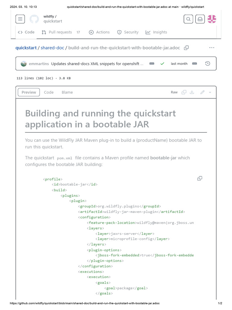 Quickstart - Shared-Doc - Build-And-Run-The-Quickstart-With-Bootable ... Quickstart - Shared-Doc - Build-And-Run-The-Quickstart-With-Bootable ...