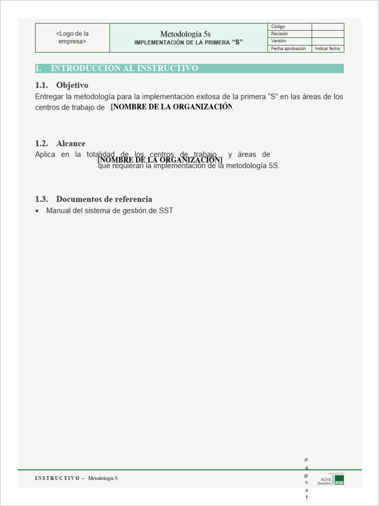 PRO_17_ITT_01 Implementación de La Primera S | PDF