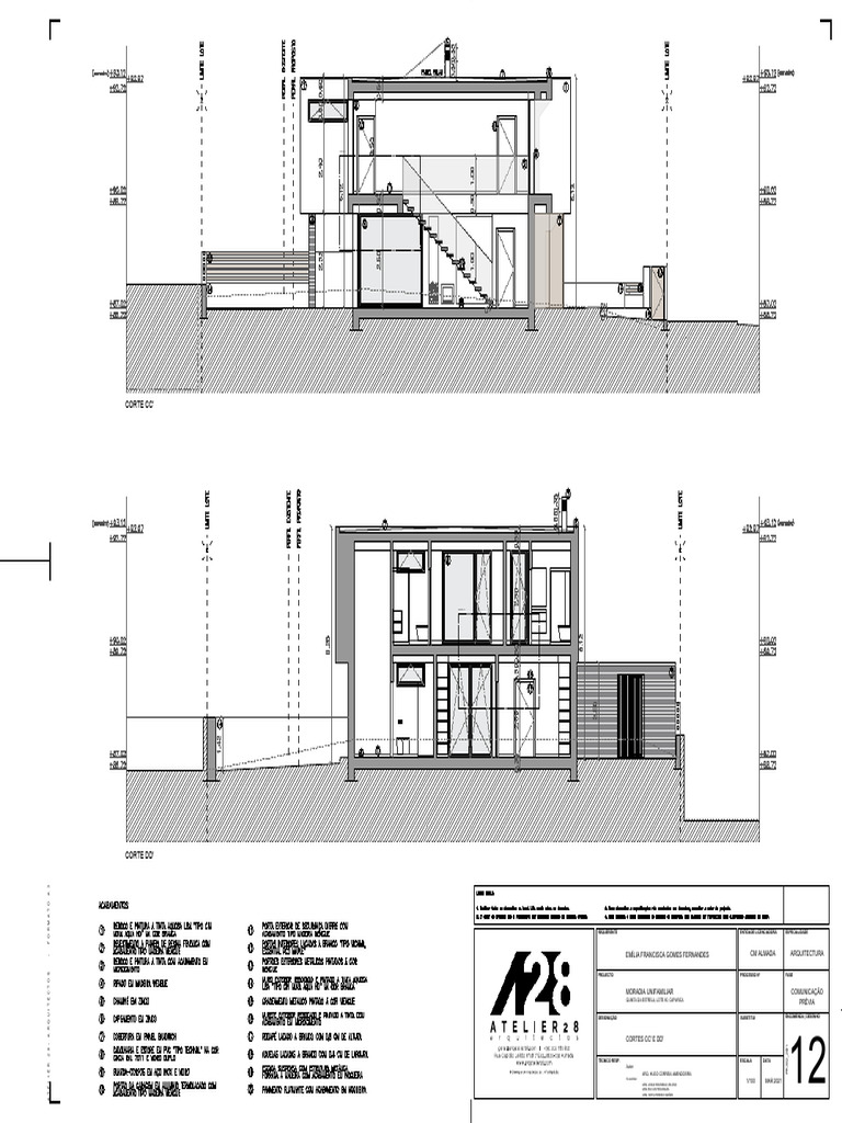 Corte CC': Atelier28 | PDF
