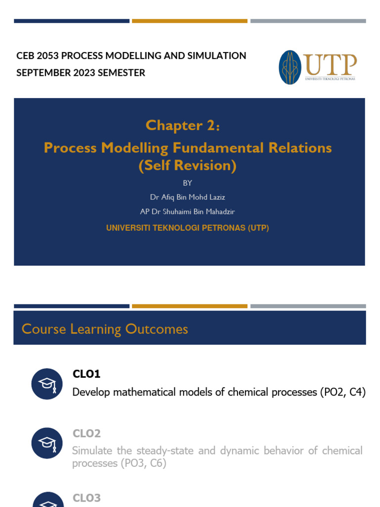 Chapter 2 Process Modelling Fundamental Relations | PDF | Chemical ...