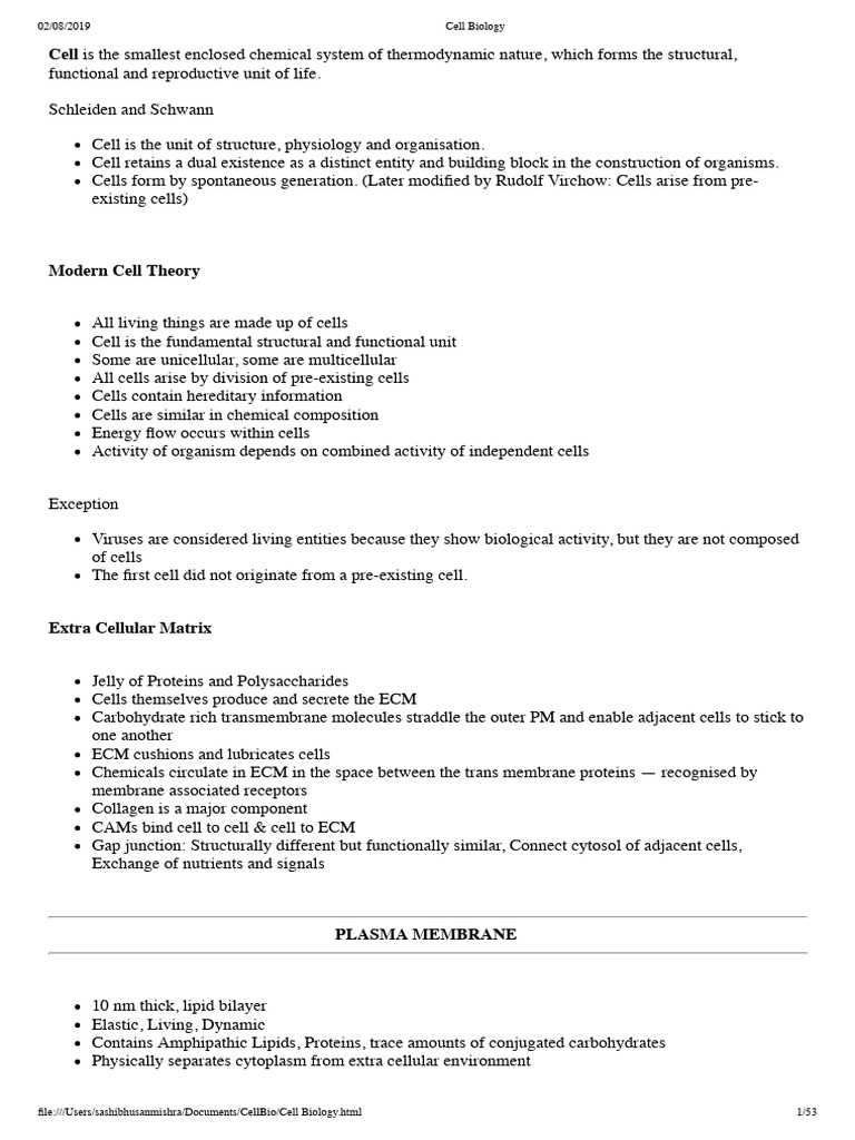 2A Cell Biology | PDF | Cell Membrane | Endoplasmic Reticulum