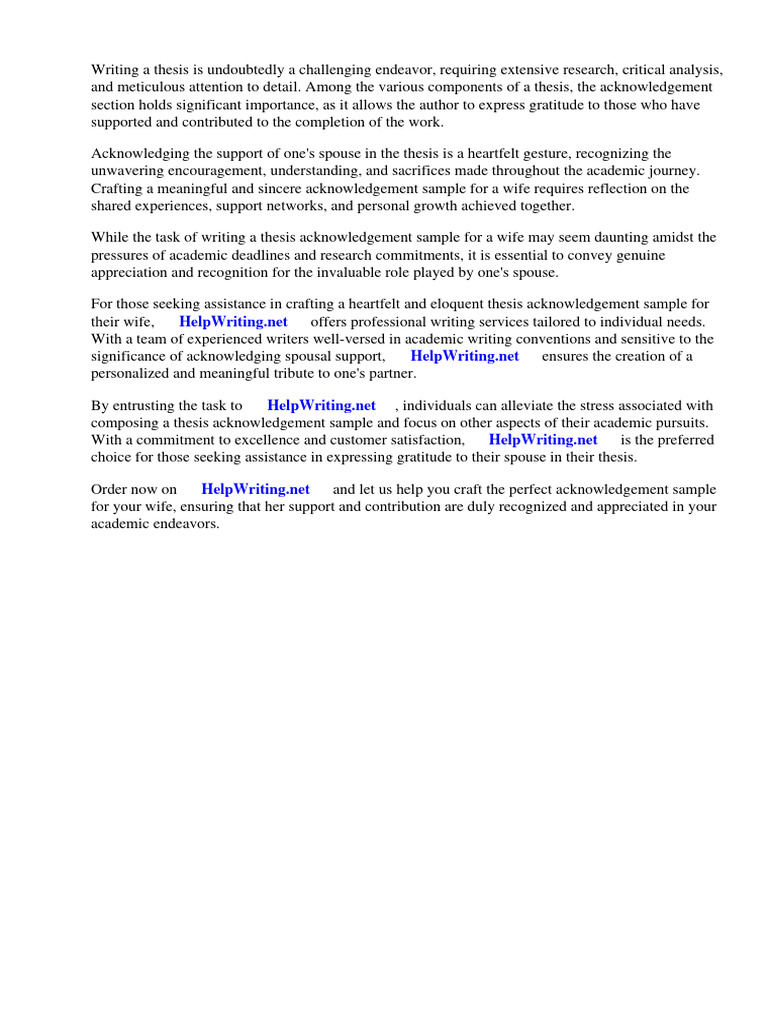 Thesis Acknowledgement Sample Wife | PDF | Agriculture | Intensive Farming
