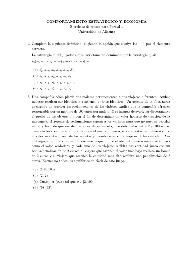 Repaso Parcial1 | PDF | Economias | Ciencias económicas