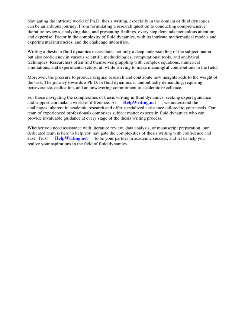 PHD Thesis Fluid Dynamics | PDF | Fluid Mechanics | Fluid Dynamics