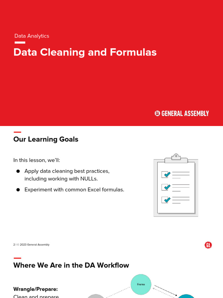 02 Data Cleaning and Formulas | PDF | Microsoft Excel | Computing